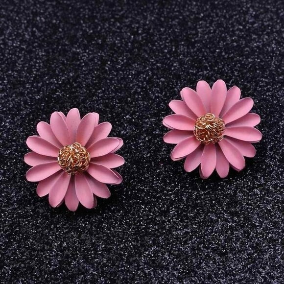 Color Glee | Jewelry | Kenna Layelle Aster Flower Gold Centered Pink ...
